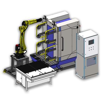 China 6 Axis Robotic Grinding And Polishing Machine For Aluminum Alloy / Aluminum Wheel for sale