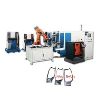 China Adjustable Speed Automatic Robot Polishing Machine With Pallet System PLC Control for sale