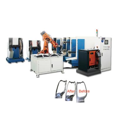 China Adjustable Speed Automatic Robot Polishing Machine With Pallet System PLC Control for sale