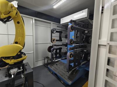 China Flash Removal Robotic Grinding Machine For Cylinder block for sale