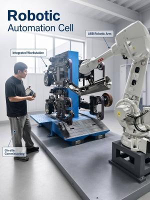 China Edge Finishing Robotic Grinding Machine For Automotive Parts for sale