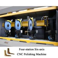 China CNC Metal Polishing Machine Automatic Buffing Grinder Mirror Finish Equipment for brass faucets for sale