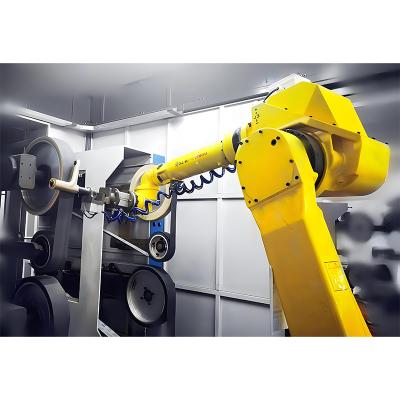China Robotic Polishing Machine for Faucet Sanitary Ware Automatic Brass Buffing Grinding Equipment Line for sale