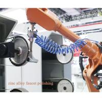 China Robotic Polishing Machine for Faucet Sanitary Ware Automatic Zinc Faucet Buffing Grinding Equipment Line for sale