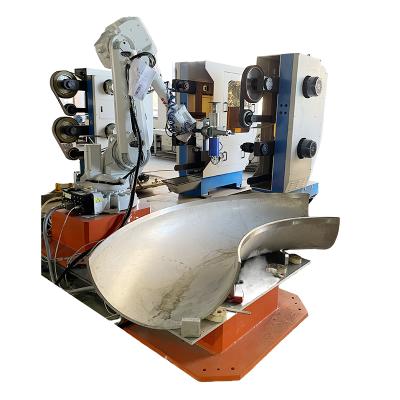 China Robotic Buffing Machine for Auto Parts Automatic Metal Grinding Polishing Cell Conveyor Line for sale