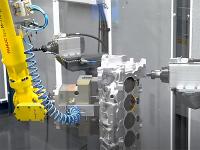 China PLC Control Automatic Tool Changer Metal Grinding Buffing Deburring Flexible Cell for sale