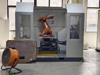 China Multi Axis Robotic Aluminum Polishing Machine For Aluminum Alloy Extrusions for sale
