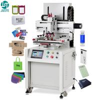 China JUSTE SC-3040SM Pneumatic Screen Printing Machine 300×400mm Max Print Size 1200-1800 Prints/Hour for sale