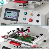 China JUSTE SC-3040SM Pneumatic Screen Printing Machine 300×400mm Max Print Size 1200-1800 Prints/Hour for sale