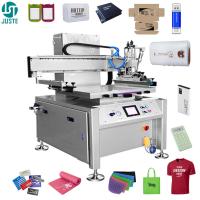 China Semi Automatic Silk Screen Printing Machine 500×700mm Digital HMI Flatbed Printer for Skateboards Bags Electronics for sale