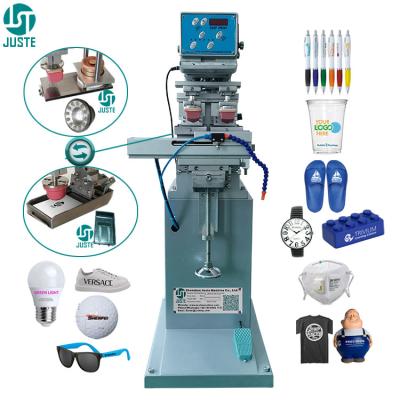 China Automatic Pneumatic Pad Printing Machine with 100×200mm Plate Size and 500-2500 Prints/Hour for Bottles and Caps for sale