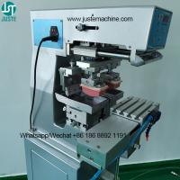 China Automatic Pneumatic Pad Printing Machine with 100×200mm Plate Size and 500-2500 Prints/Hour for Bottles and Caps for sale
