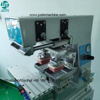 China Automatic Pneumatic Pad Printing Machine with 100×200mm Plate Size and 500-2500 Prints/Hour for Bottles and Caps for sale