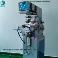 China Automatic Pneumatic Pad Printing Machine with 100×200mm Plate Size and 500-2500 Prints/Hour for Bottles and Caps for sale