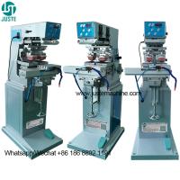 China Automatic Pneumatic Pad Printing Machine with 100×200mm Plate Size and 500-2500 Prints/Hour for Bottles and Caps for sale