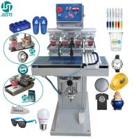 China 4 Color Pneumatic Pad Printing Machine with 100×150mm Plate Size and 500-2500 Prints/Hour Speed for Plastic Cups and Ceramic Plates for sale