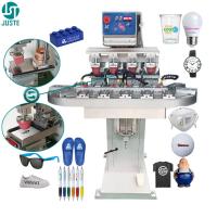 China JST-P4-T175C 4-Color Automatic Pad Printing Machine 500-2500 Prints/Hour for Plastic Cups Ceramic Plates for sale