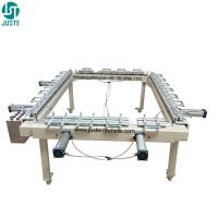 China JUSTE JST-SC1215P Auto Screen Stretcher 1200×1500×800mm Pneumatic Silk Screen Printing Mesh Machine for sale