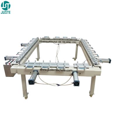 China JUSTE JST-SC1215P Auto Screen Stretcher 1200×1500×800mm Pneumatic Silk Screen Printing Mesh Machine for sale