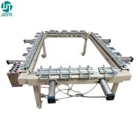 China JUSTE JST-SC1215P Pneumatic Screen Stretcher 1200×1500mm Semi-Automatic Industrial Tensioning Machine for sale
