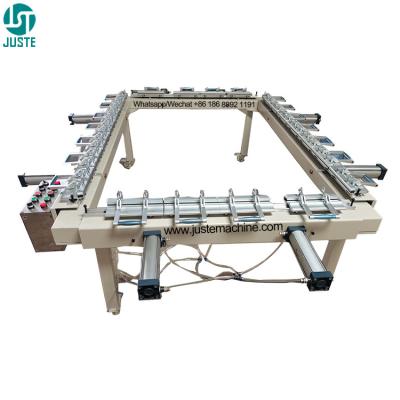 China JUSTE JST-SC1215P Pneumatic Screen Stretcher 1200×1500mm Semi-Automatic Industrial Tensioning Machine for sale