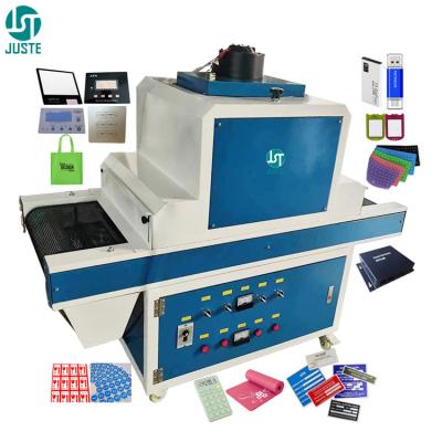 China JUSTE JST-UV40150F UV Flash Dryer 400mm Belt Width 6.2KW Power Screen Printing Conveyor Curing Machine for sale