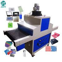 China JST-UV60200F UV Dryer Tunnel Curing Machine 600mm Belt Width 3KW UV Light For Screen Printing for sale