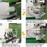 China Pneumatic Paper Cup Screen Printing Machine 1 Color 1000-1500 Pcs/Hr for Cylindrical Containers for sale