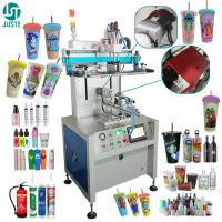 China SC-400R-CSM Automatic 2-Color Silk Screen Printer with 0.01mm Accuracy for 180-360mm Cylindrical Products for sale