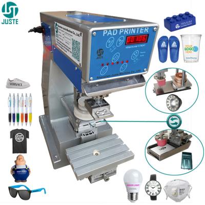 China Juste JST-DP1-T125 Desktop Pad Printing Machine - 100*200mm Plate Size, 500-2500 Cycles/Hour for sale