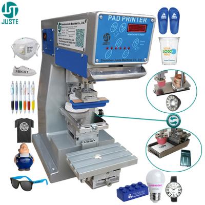 China Semi-Automatic 1 Ink Cup Desktop Pad Printer 90mm Pneumatic Pad Printing Machine 220V for sale