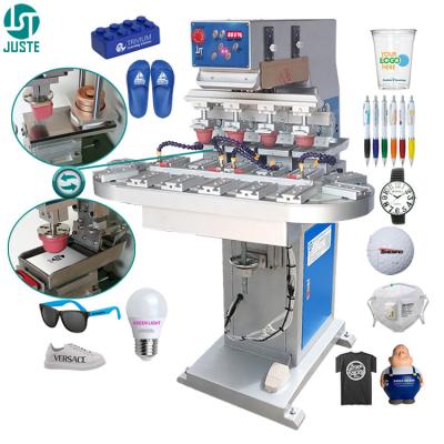 China 4 Color Pneumatic Pad Printing Machine 100x150mm PCB Control for Safety Helmet A3 Custom Tracing Paper for sale
