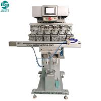 China 6-Color Automatic Pad Printing Machine JST-6C100-150S with CNC Touchscreen, 750-2500 Prints/Hour, 100×150mm Plate for sale