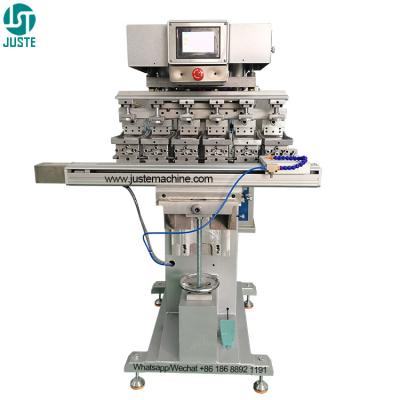China 6-Color Automatic Pad Printing Machine JST-6C100-150S with CNC Touchscreen, 750-2500 Prints/Hour, 100×150mm Plate for sale