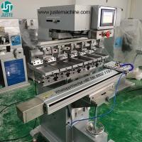 China JST-6C100-150S 6-Color Automatic Pneumatic Pad Printing Machine 100×150mm Plate Size 750-2500 Prints/Hour for sale
