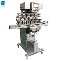China 6 Color Easy Pad Printing Machine Transverse Pad Printer For Scale Ruler Micro SD Card Poker Chips Washing Machine Panel for sale
