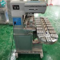 China Semi-Automatic 6-Color Pad Printing Machine with 18-Station Conveyor | 100×150mm Plate | 750-2500 Prints/Hour for sale