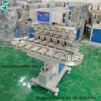 China 6-Color Conveyor Pad Printing Machine JST-6C100-150C with 18 Workstations, 100×150mm Plate Size, 750-2500 Prints/Hour for sale