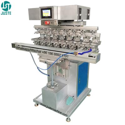 China 8 Color Easy Pad Printing Machine Semi-Automatic Pneumatic Mini Pad Printer For A3 Custom Tracing Paper Micro Sd Card for sale