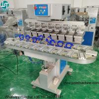 China JST-8C100-150C 8-Color Automatic Pad Printing Machine with 22-Station Conveyor for Industrial Applications for sale
