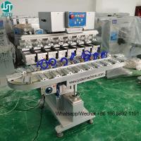 China 8 Color Easy Pad Printing Machine Conveyor Semi-Automatic Pcb Control Pneumatic Mini 7 Inches Small Line Pod Pad Printer for sale