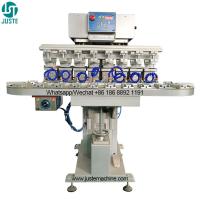 China JST-8C100-150C 8-Color Conveyor Pad Printer with 22 Workstations and 750-2500 Prints/Hour Capacity for sale