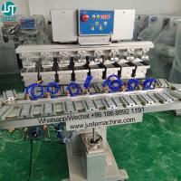 China JST-8C100-150C 8-Color Automatic Pad Printing Machine with 22-Station Conveyor for Industrial Applications for sale