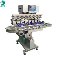 China JST-8C100-150C 8-Color Automatic Pad Printing Machine with 22-Station Conveyor for Industrial Applications for sale