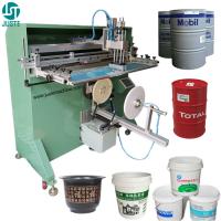 China JST-R Series Pneumatic Screen Printing Machine - 1000-1500 Units/Hour, Φ90-1000mm Diameter, 2-in-1 Flat & Cylindrical Surface Printer for sale
