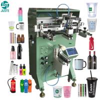China Pneumatic 1 Color Silk Screen Printing Machine 220V 50HZ for Cylindrical Bottles Cups for sale