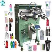 China Semi-Automatic Cylindrical Screen Printing Machine for Round Bowls Cups Bottles 90-1000mm Diameter 1000-1500 Units/Hour for sale