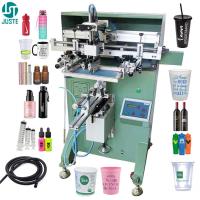 China Pneumatic Plastic Pipe Screen Printing Machine 1 Color 220V 110V for Cylindrical Conical Containers for sale
