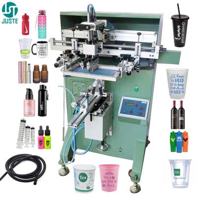 China Pneumatic Plastic Pipe Screen Printing Machine 1 Color 220V 110V for Cylindrical Conical Containers for sale