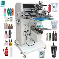 China Conical Silk Screen Printing Machine Automatic Rotating Printer for Cups Bottles Jars 1000-1500/hr 90-1000mm Diameter for sale